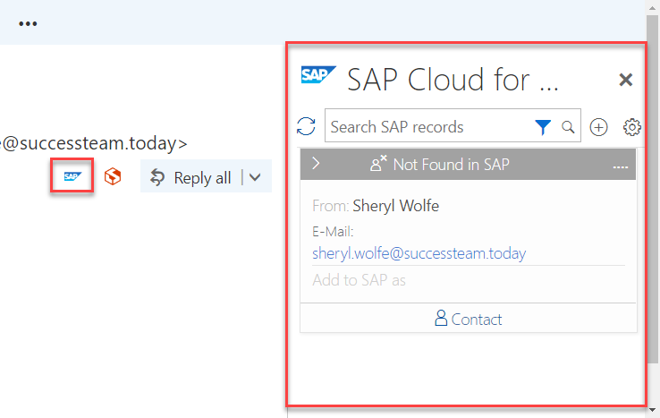 Add In Not Loading In Ms Outlook Sap Cloud For Customer Server Side