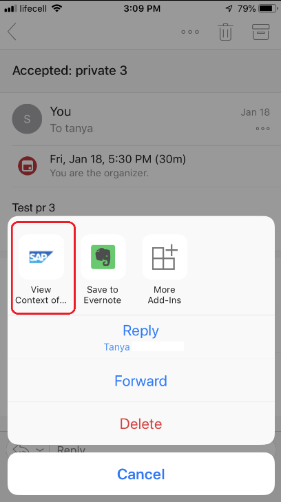 Using on mobile devices - SAP Cloud for Customer Server-Side Integration (SSI)