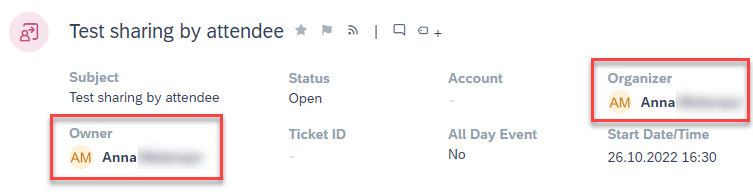 Event Sharing by Attendee feature - SAP Cloud for Customer Server-Side ...